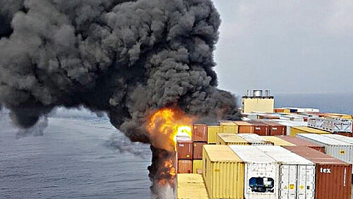 Feuer auf „MSC Daniela“ - THB
