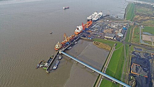Neue Jetty für FSRU im Brunsbütteler Elbehafen - THB
